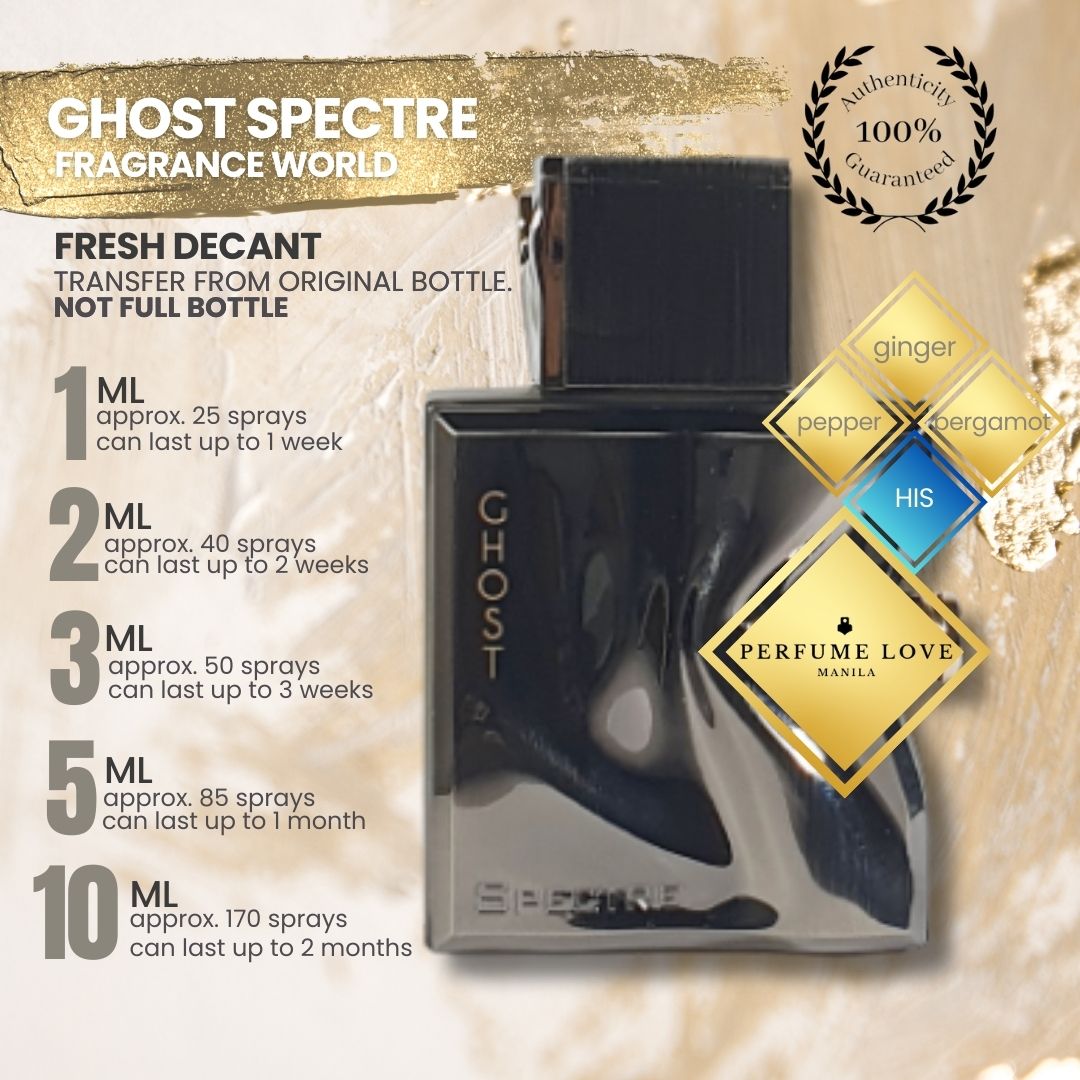 PERFUME DECANT Fragrance World Ghost Spectre – Perfume Love Manila