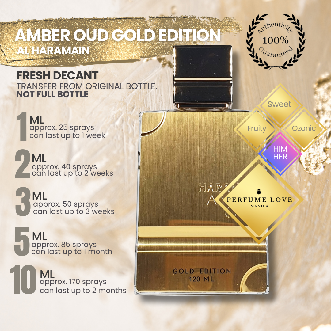 PERFUME DECANT Al Haramain Amber Oud Gold Edition – Perfume Love Manila