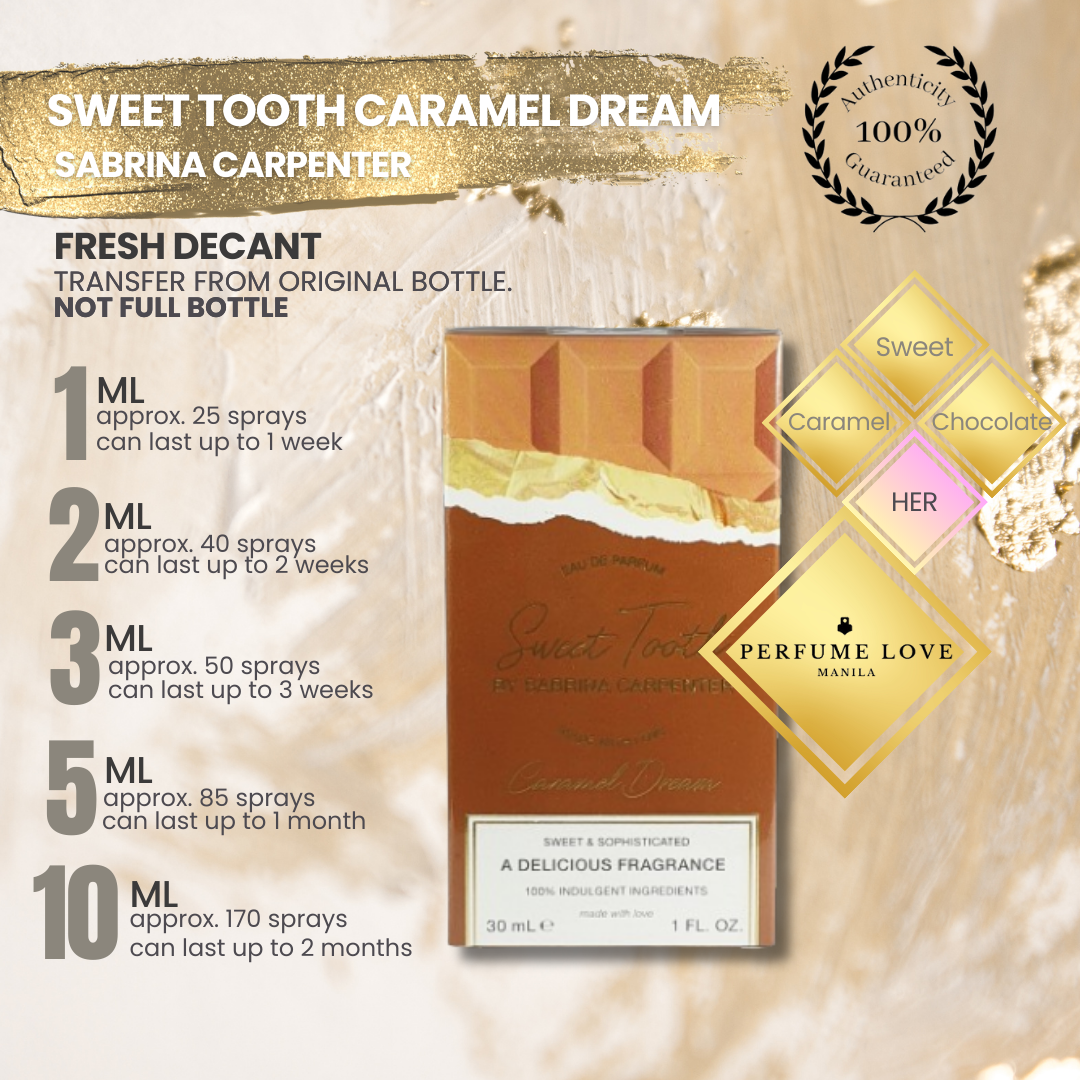 PERFUME DECANT Sabrina Carpenter Sweet Tooth Caramel Dream – Perfume ...