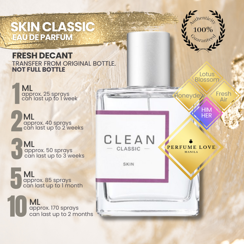 PERFUME DECANT Clean Classic Skin Eau de Parfum – Perfume Love Manila