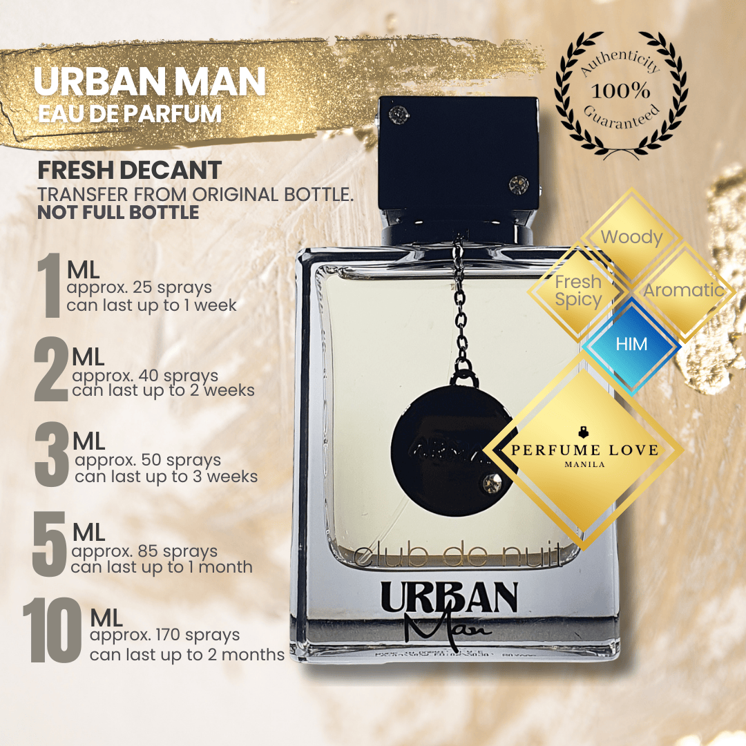 PERFUME DECANT Armaf Club de Nuit Urban Man Eau de Parfum – Perfume ...