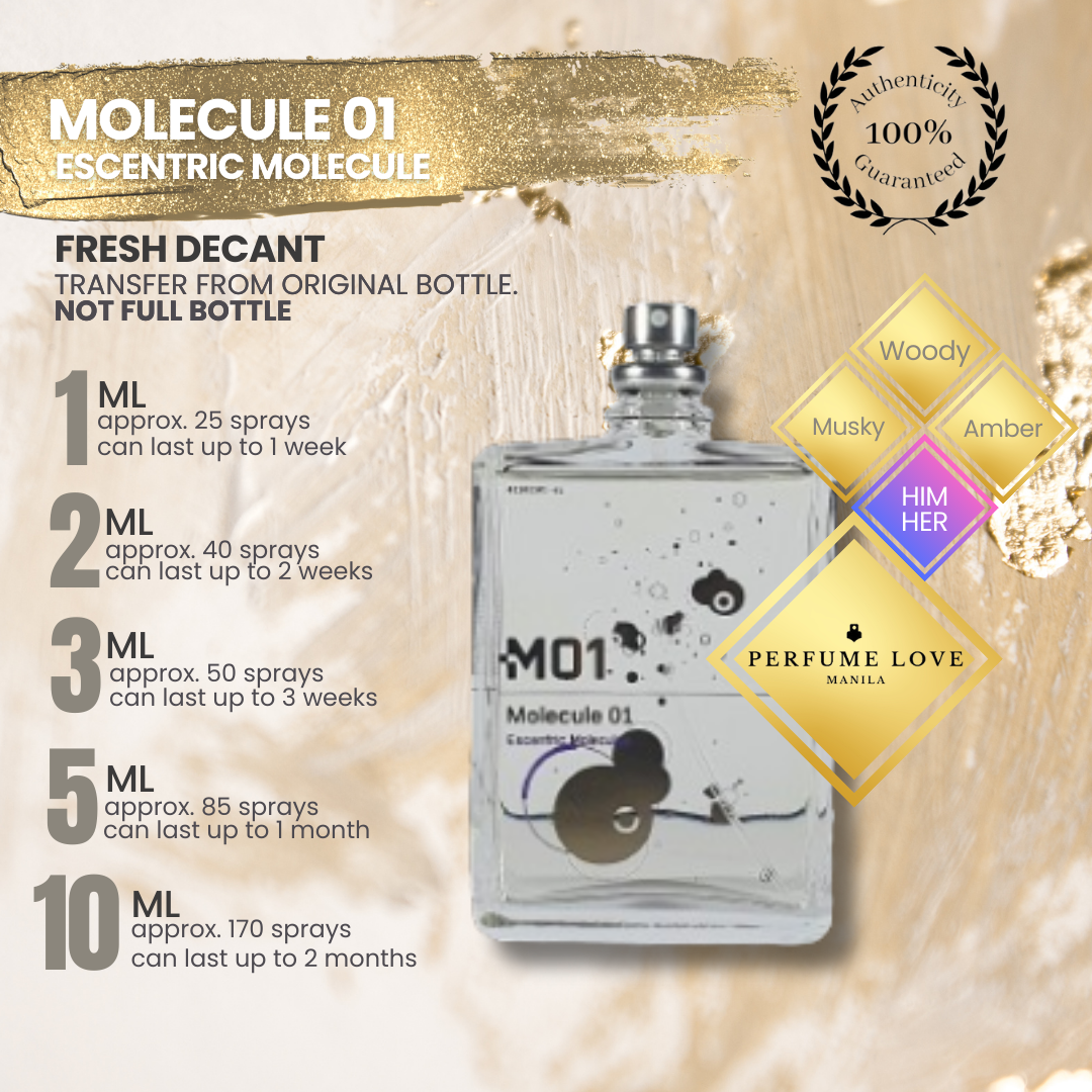 PERFUME DECANT Escentric Molecule Molecule 01 – Perfume Love Manila